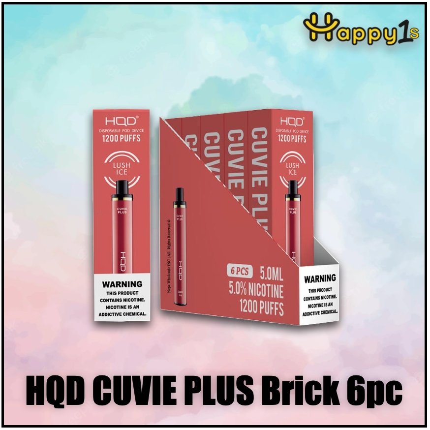 HQD CUVIE PLUS Brick 6pc – Happy1s Smoke Shop